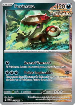 Furioseta (Mascarada Crepuscular TCG) - WikiDex, la enciclopedia Pokémon