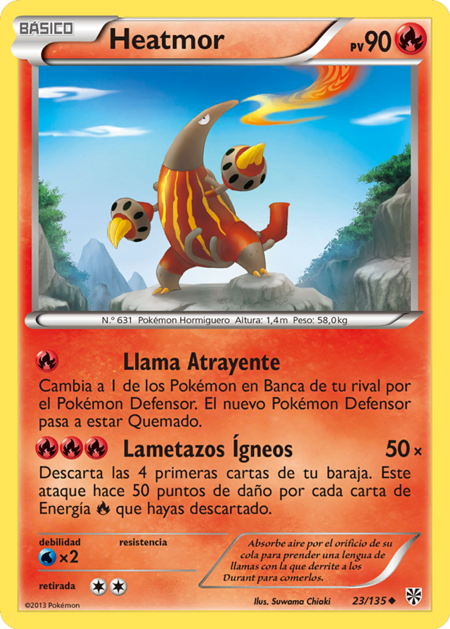 Heatmor (Tormenta Plasma TCG) - WikiDex, la enciclopedia Pokémon