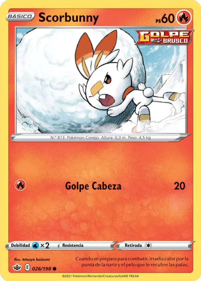 Scorbunny (Reinado Escalofriante TCG) - WikiDex, la enciclopedia Pokémon
