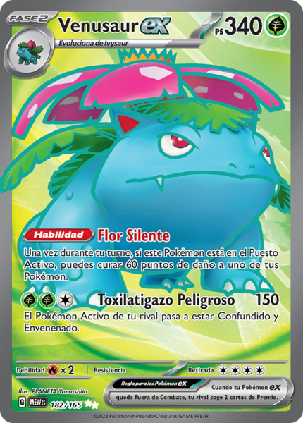 Venusaur ex (151 TCG) - WikiDex, la enciclopedia Pokémon