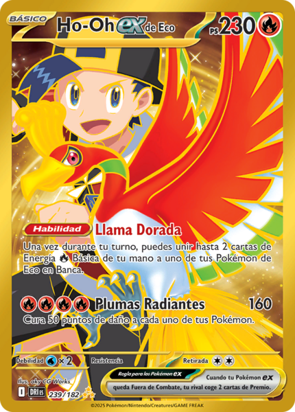 Ho-Oh ex de Ethan (Rivales Predestinados TCG)/Ho-Oh ex de Eco (Rivales ...