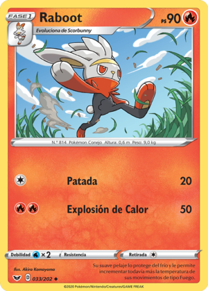 Scorbunny (Espada y Escudo 31 TCG) - WikiDex, la enciclopedia Pokémon
