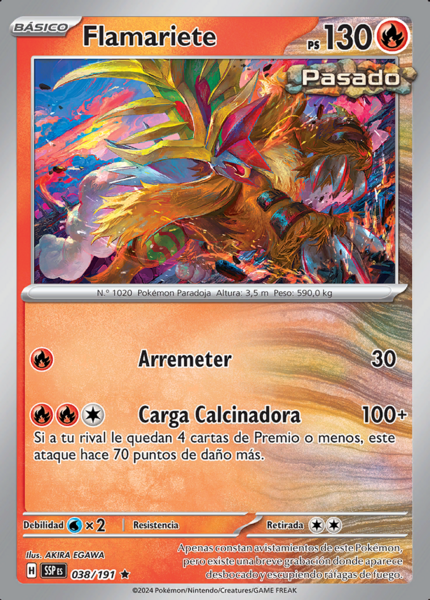 Flamariete (Chispas Fulgurantes TCG) - WikiDex, la enciclopedia Pokémon