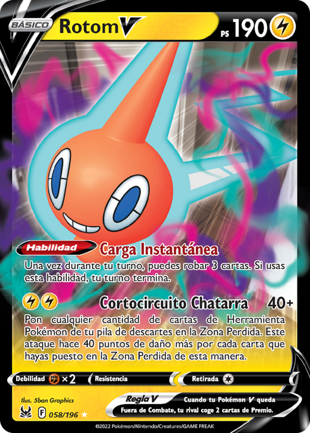 Rotom V (Origen Perdido TCG) - WikiDex, la enciclopedia Pokémon