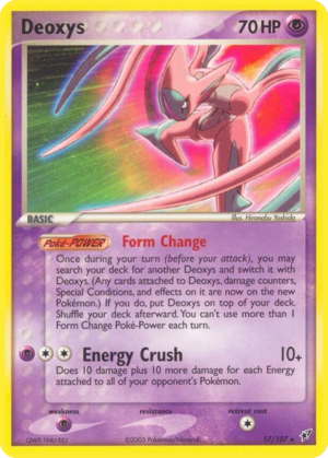 Deoxys (Deoxys 17 TCG) - WikiDex, la enciclopedia Pokémon