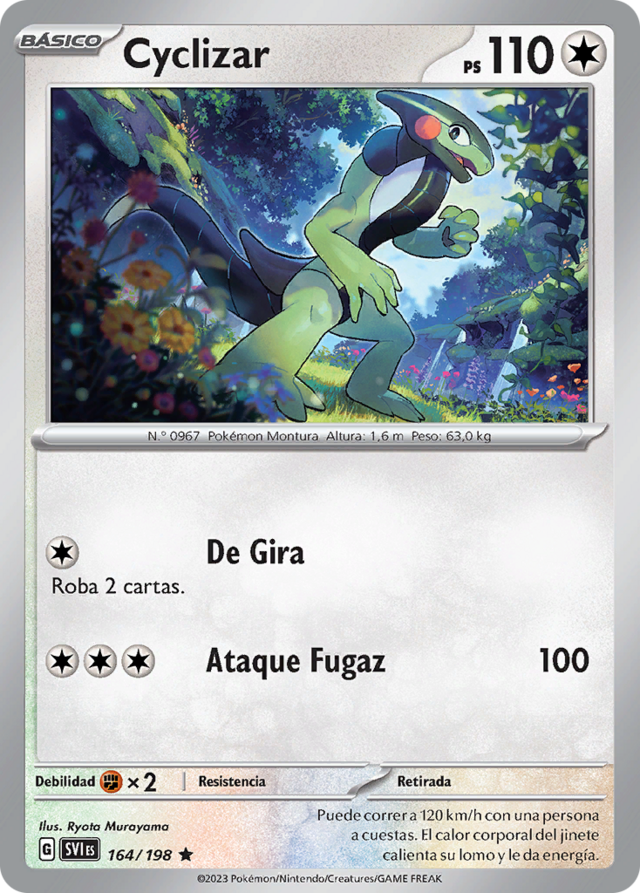 Cyclizar (Escarlata y Púrpura 164 TCG) - WikiDex, la enciclopedia Pokémon