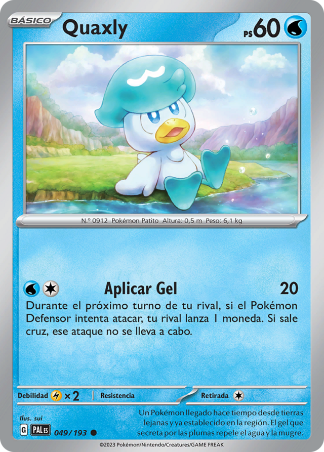Quaxly (Evoluciones en Paldea 49 TCG) - WikiDex, la enciclopedia Pokémon