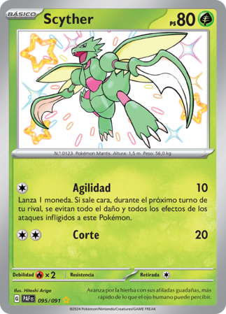 Scyther (Llamas Obsidianas TCG) - WikiDex, la enciclopedia Pokémon
