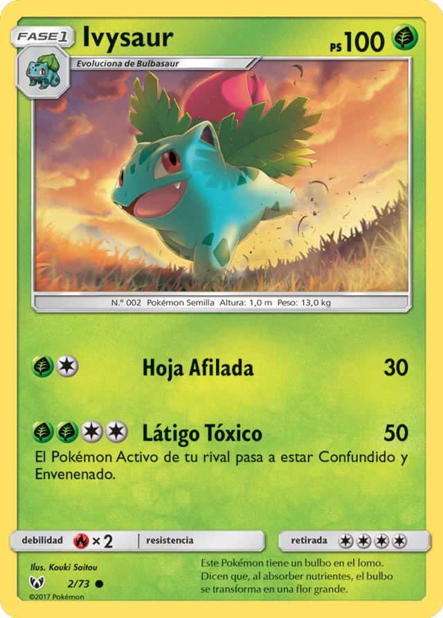 Ivysaur (Leyendas Luminosas TCG) - WikiDex, la enciclopedia Pokémon