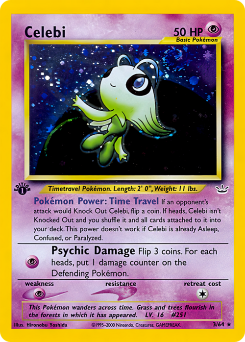 Celebi (Neo Revelation 3 TCG) - WikiDex, la enciclopedia Pokémon