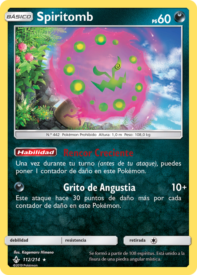 Spiritomb (Vínculos Indestructibles TCG) - WikiDex, la enciclopedia Pokémon