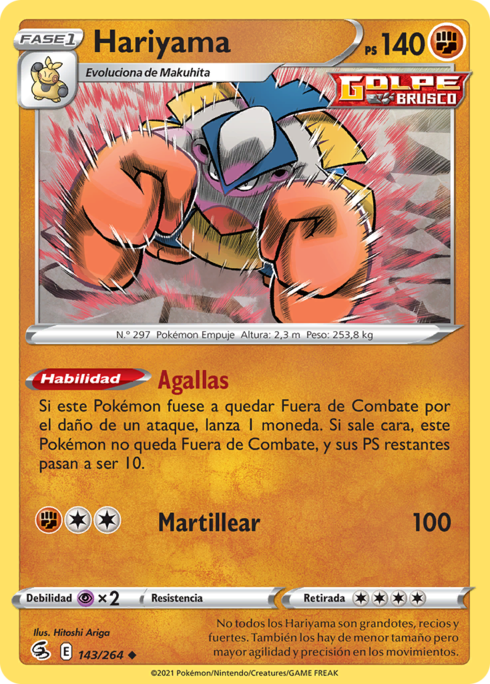 Hariyama (Golpe Fusión TCG) - WikiDex, la enciclopedia Pokémon