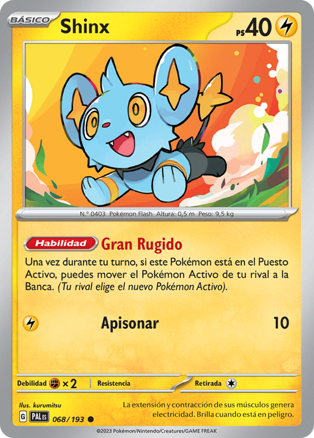 Shinx (Evoluciones en Paldea 68 TCG) - WikiDex, la enciclopedia Pokémon