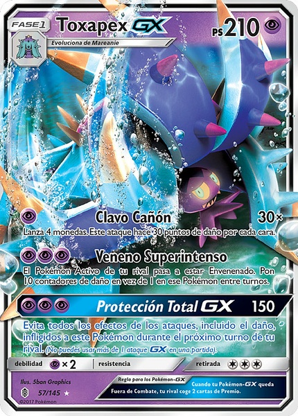 Toxapex-GX (Albor de Guardianes TCG) - WikiDex, la enciclopedia Pokémon