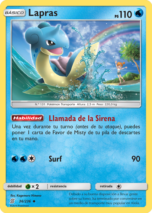 Lapras (Mentes Unidas TCG) - WikiDex, la enciclopedia Pokémon