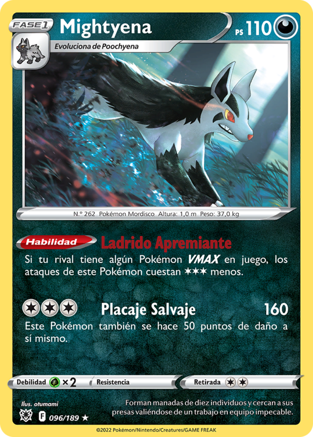 Mightyena (Resplandor Astral TCG) - WikiDex, la enciclopedia Pokémon