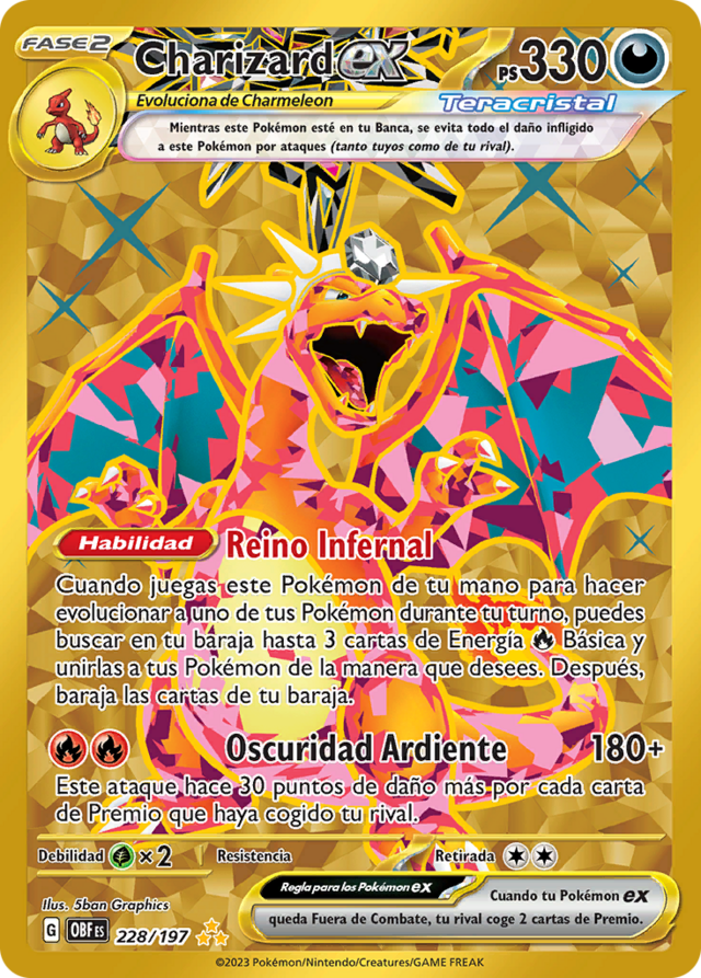 Archivo:Charizard ex (Llamas Obsidianas 228 TCG).png - WikiDex, la ...