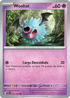 Swoobat (Destinos de Paldea TCG) - WikiDex, la enciclopedia Pokémon
