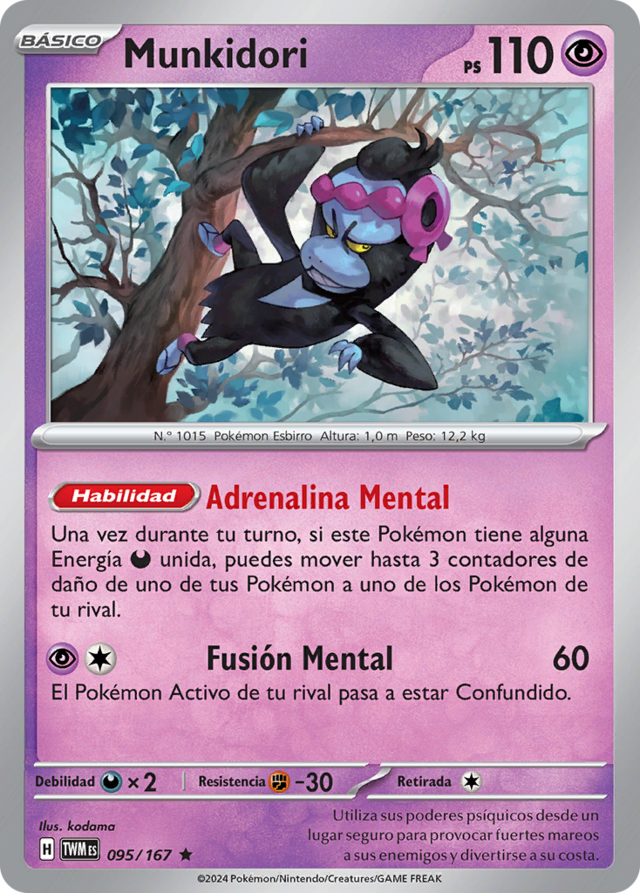 Munkidori (Mascarada Crepuscular TCG) - WikiDex, la enciclopedia Pokémon