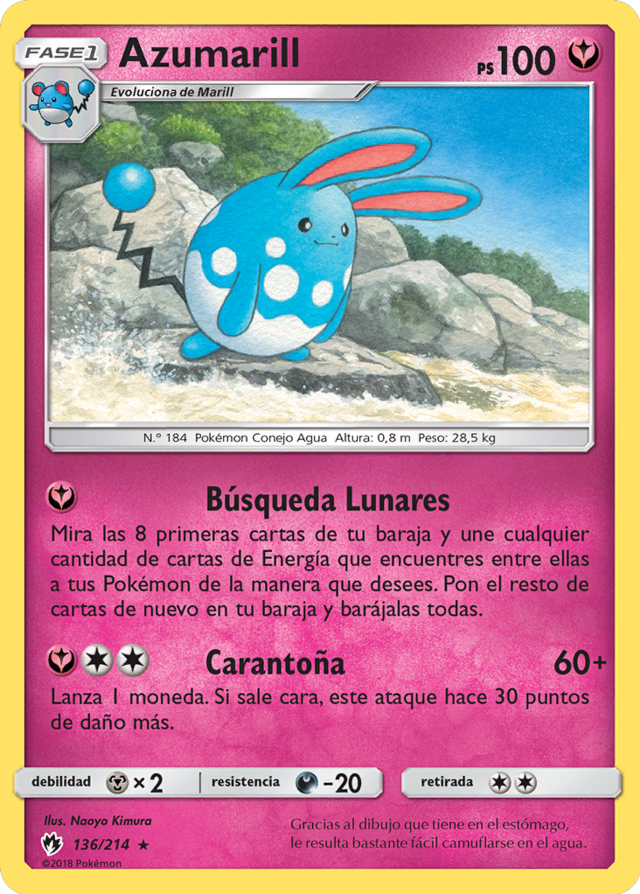 Azumarill (Truenos Perdidos TCG) - WikiDex, la enciclopedia Pokémon