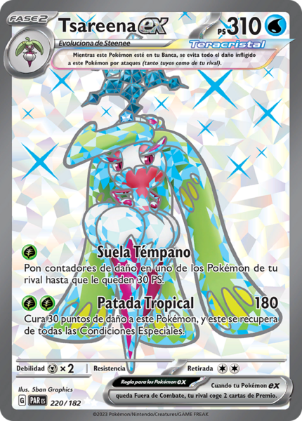 Tsareena ex (Brecha Paradójica TCG) - WikiDex, la enciclopedia Pokémon