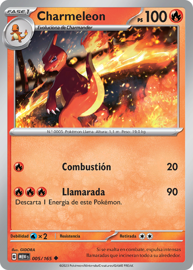 Charmeleon (151 TCG) - WikiDex, la enciclopedia Pokémon