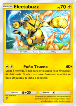 Electabuzz (Genes Formidables TCG Pocket) - WikiDex, la enciclopedia ...