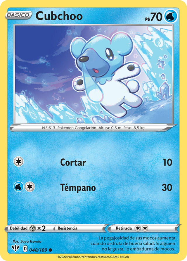 Cubchoo (Oscuridad Incandescente TCG) - WikiDex, la enciclopedia Pokémon