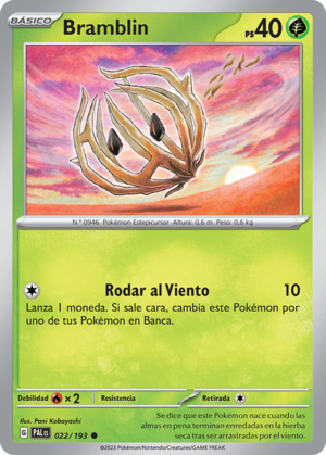 Bramblin (Evoluciones en Paldea 22 TCG) - WikiDex, la enciclopedia Pokémon