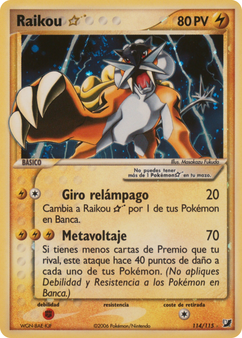Raikou ☆ (Fuerzas Ocultas TCG) - WikiDex, la enciclopedia Pokémon
