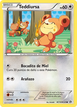 Teddiursa (Tesoros Legendarios TCG) - WikiDex, la enciclopedia Pokémon
