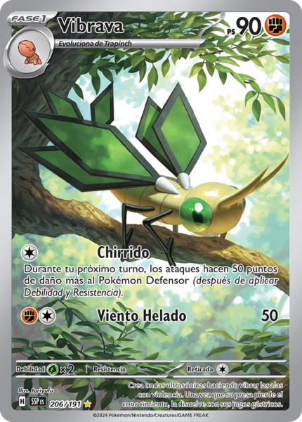Vibrava (Chispas Fulgurantes TCG) - WikiDex, la enciclopedia Pokémon