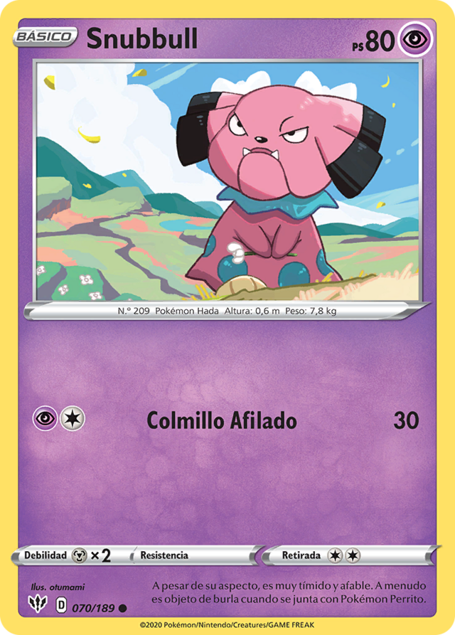 Snubbull (Oscuridad Incandescente TCG) - WikiDex, la enciclopedia Pokémon