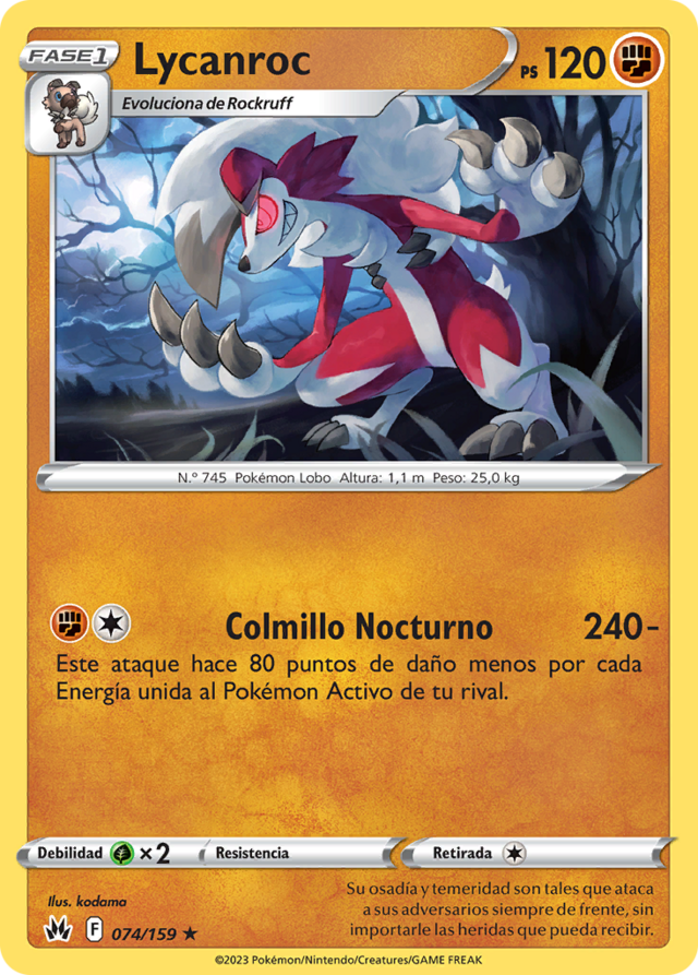 Lycanroc (Cenit Supremo TCG) - WikiDex, la enciclopedia Pokémon