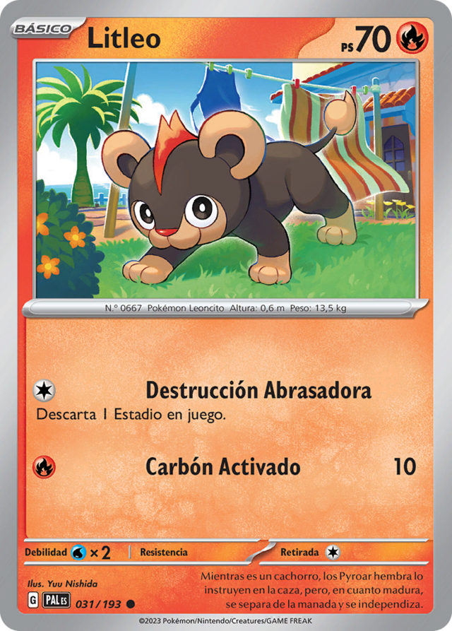Archivo:Litleo (Evoluciones en Paldea TCG).png - WikiDex, la ...