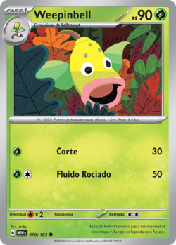 Weepinbell (151 TCG) - WikiDex, la enciclopedia Pokémon
