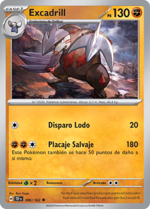Drilbur (Fuerzas Temporales TCG) - WikiDex, la enciclopedia Pokémon