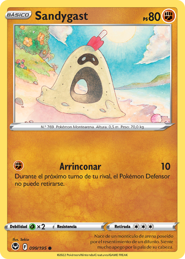 Sandygast (Tempestad Plateada TCG) - WikiDex, la enciclopedia Pokémon