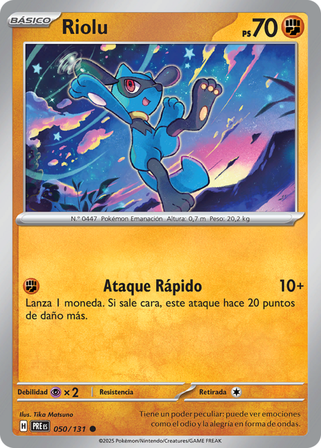 Riolu (Evoluciones Prismáticas TCG) - WikiDex, la enciclopedia Pokémon