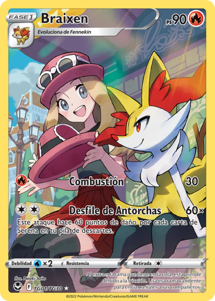 Braixen (Tempestad Plateada TCG) - WikiDex, la enciclopedia Pokémon