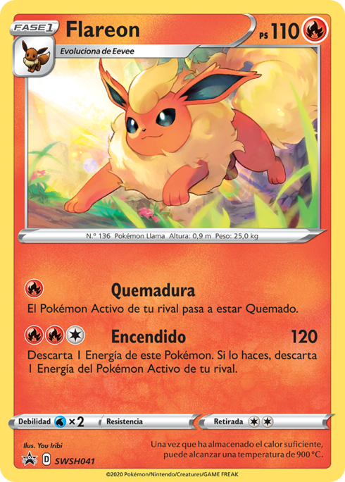 Flareon (SWSH Promo 41 TCG) - WikiDex, la enciclopedia Pokémon