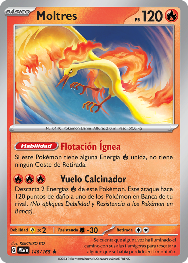Moltres (151 TCG) - WikiDex, la enciclopedia Pokémon