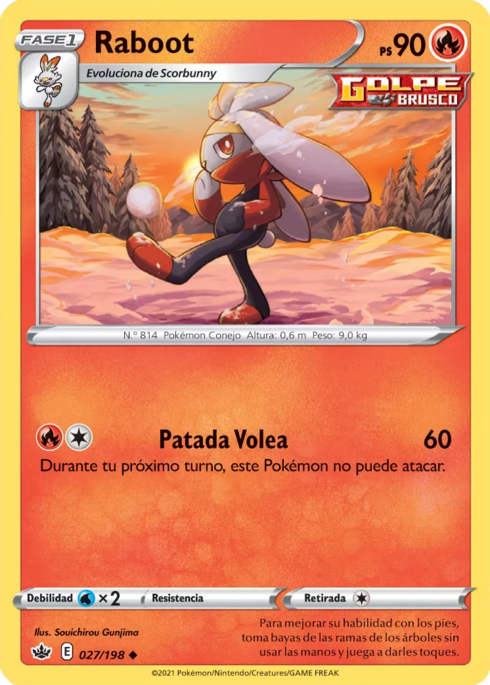 Raboot (Reinado Escalofriante TCG) - WikiDex, la enciclopedia Pokémon