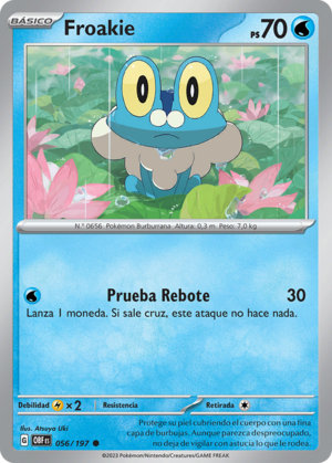 Frogadier (Llamas Obsidianas TCG) - WikiDex, la enciclopedia Pokémon