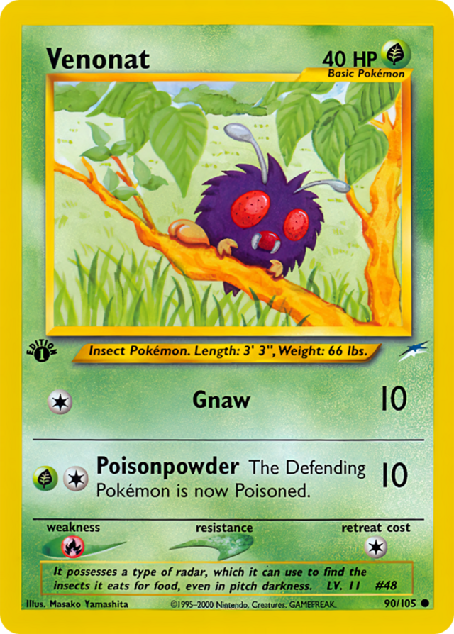 Venonat (Neo Destiny TCG) - WikiDex, la enciclopedia Pokémon