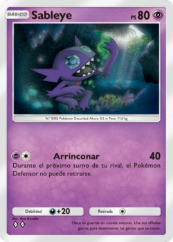 Sableye (Guardianes Celestiales TCG Pocket) - WikiDex, la enciclopedia ...