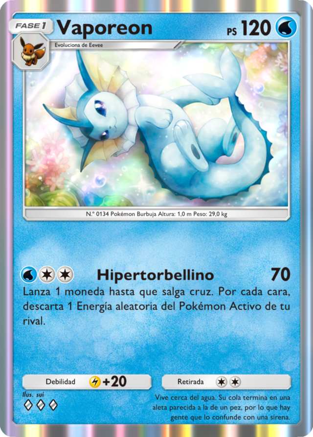 Vaporeon (Arboleda de Eevee TCG Pocket) - WikiDex, la enciclopedia Pokémon