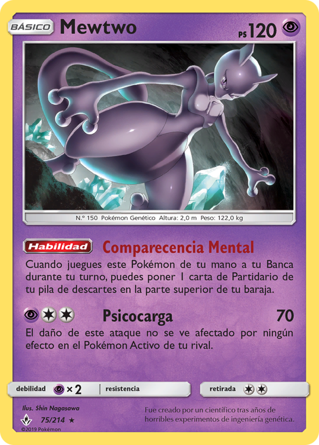 Mewtwo (Vínculos Indestructibles TCG) - WikiDex, la enciclopedia Pokémon