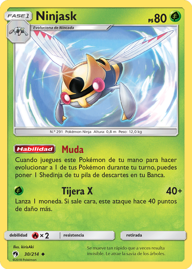 Ninjask (Truenos Perdidos TCG) - WikiDex, la enciclopedia Pokémon