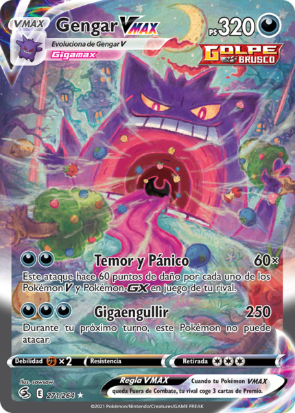 Gengar VMAX (Golpe Fusión TCG) - WikiDex, la enciclopedia Pokémon